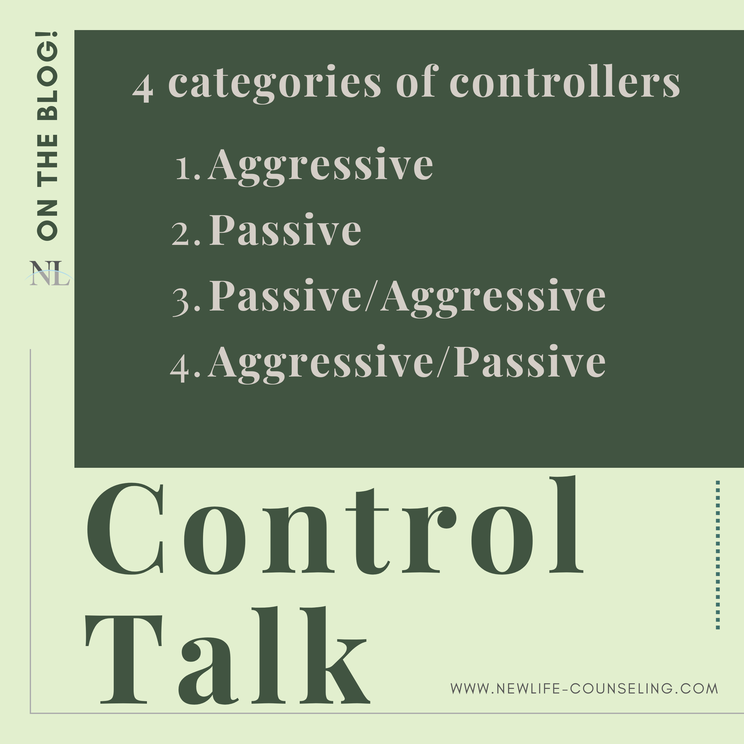 Control Talk | New Life Counseling